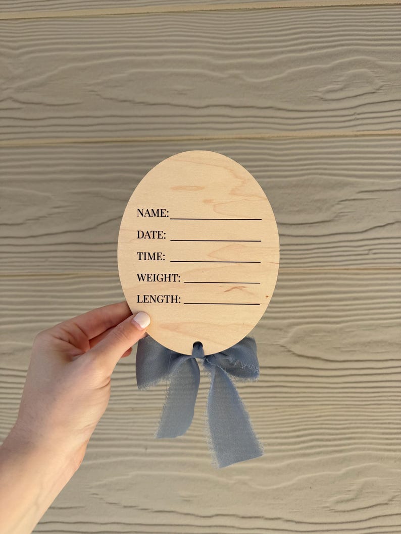Baby Boy Name Plate || Hospital Newborn Name Stat Reveal Plate - Etsy