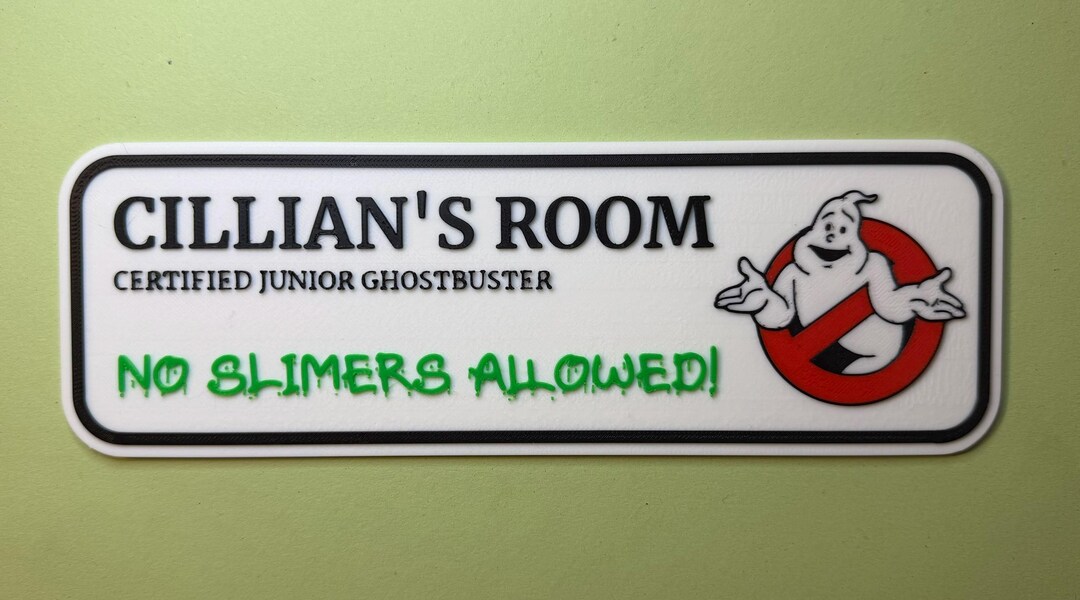 Ghostbuster Personalised Room Door Sign - Etsy