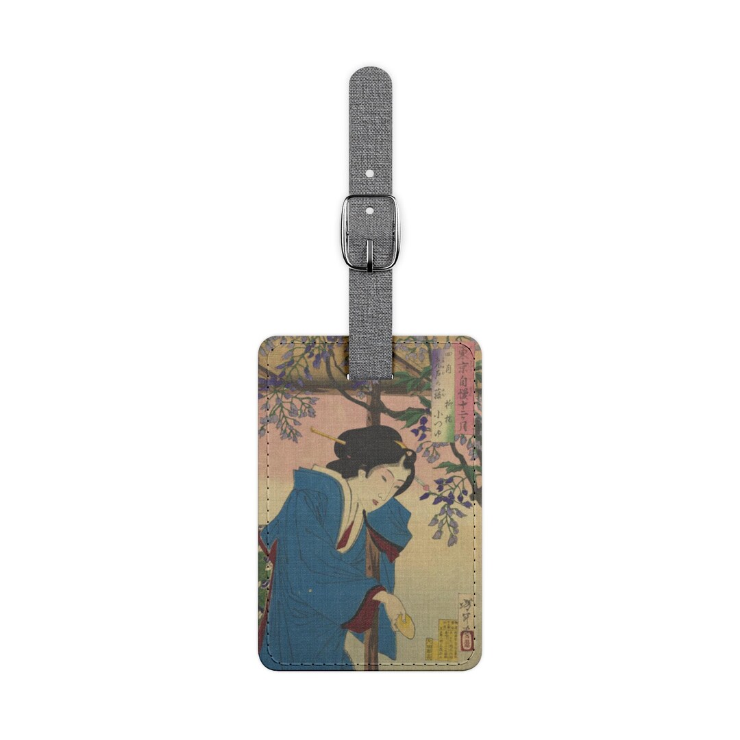 Rectangle Luggage Tag, Japanese Traditional Nishiki-e Art, Tokyo Pride ...
