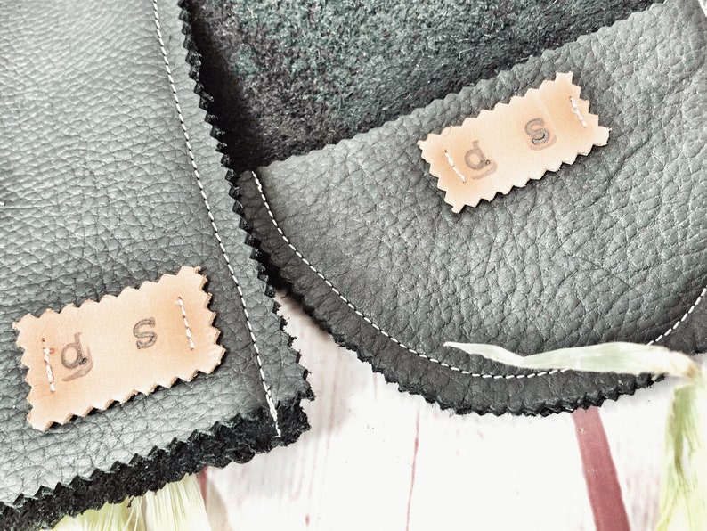 Leather Cooking Glove/ Mitt Potholder Set / Leather Grilling Glove Set ...