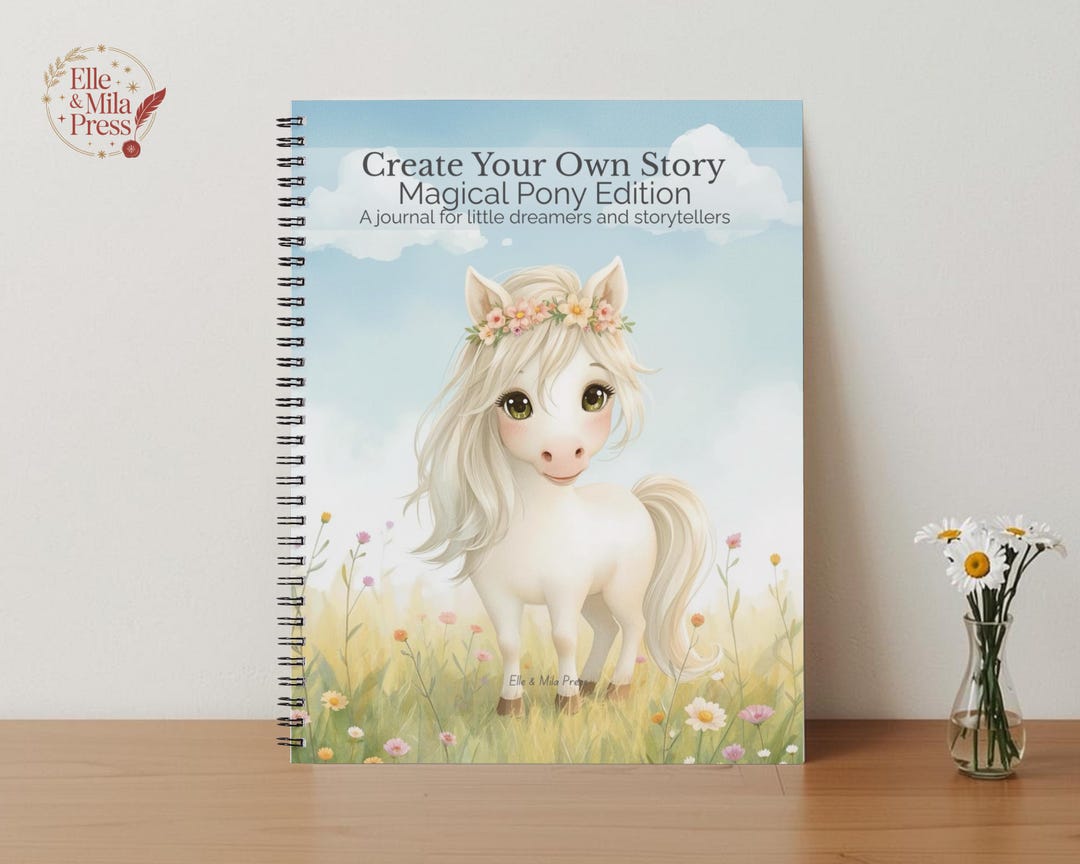 Magical Pony Storybook Journal | Printable Draw and Write Book for Kids ...