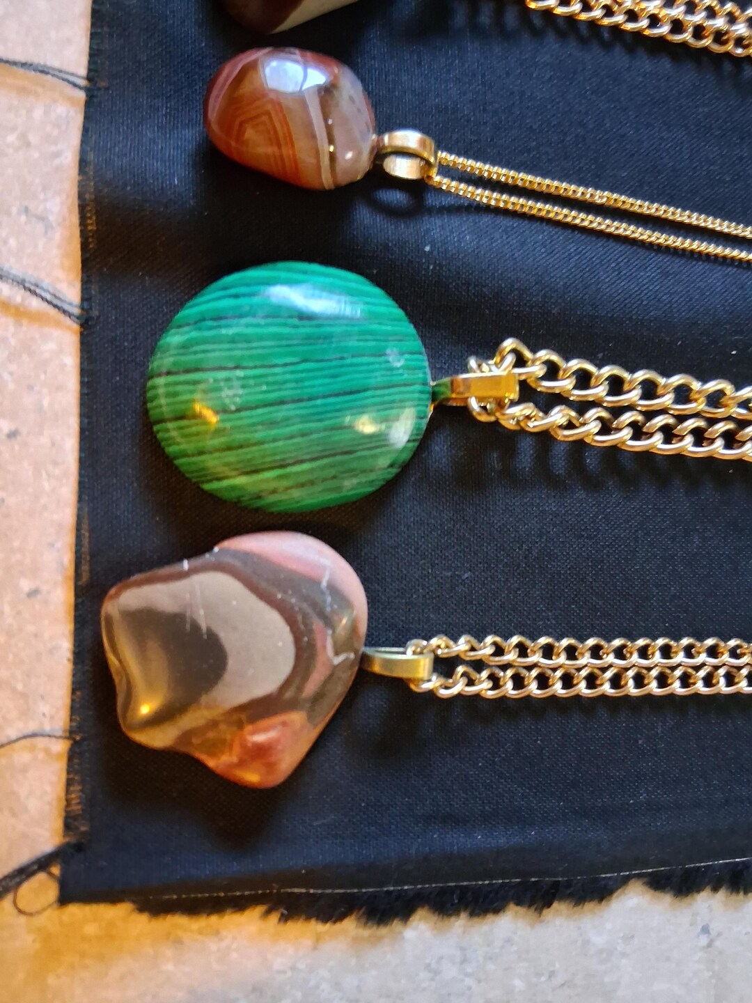 Polished Rocks With Chains Attached - Etsy