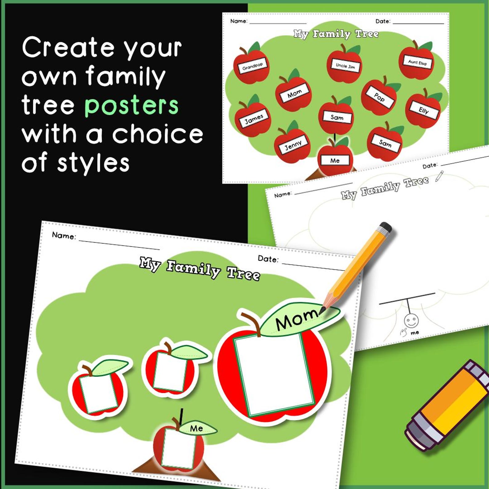 My Family Tree | Activities & Worksheets | for All Ages, Create and ...
