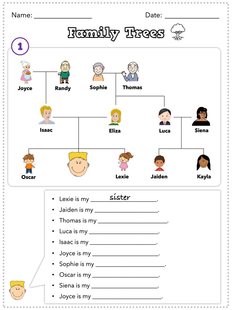 My Family Tree | Activities & Worksheets | for All Ages, Create and ...