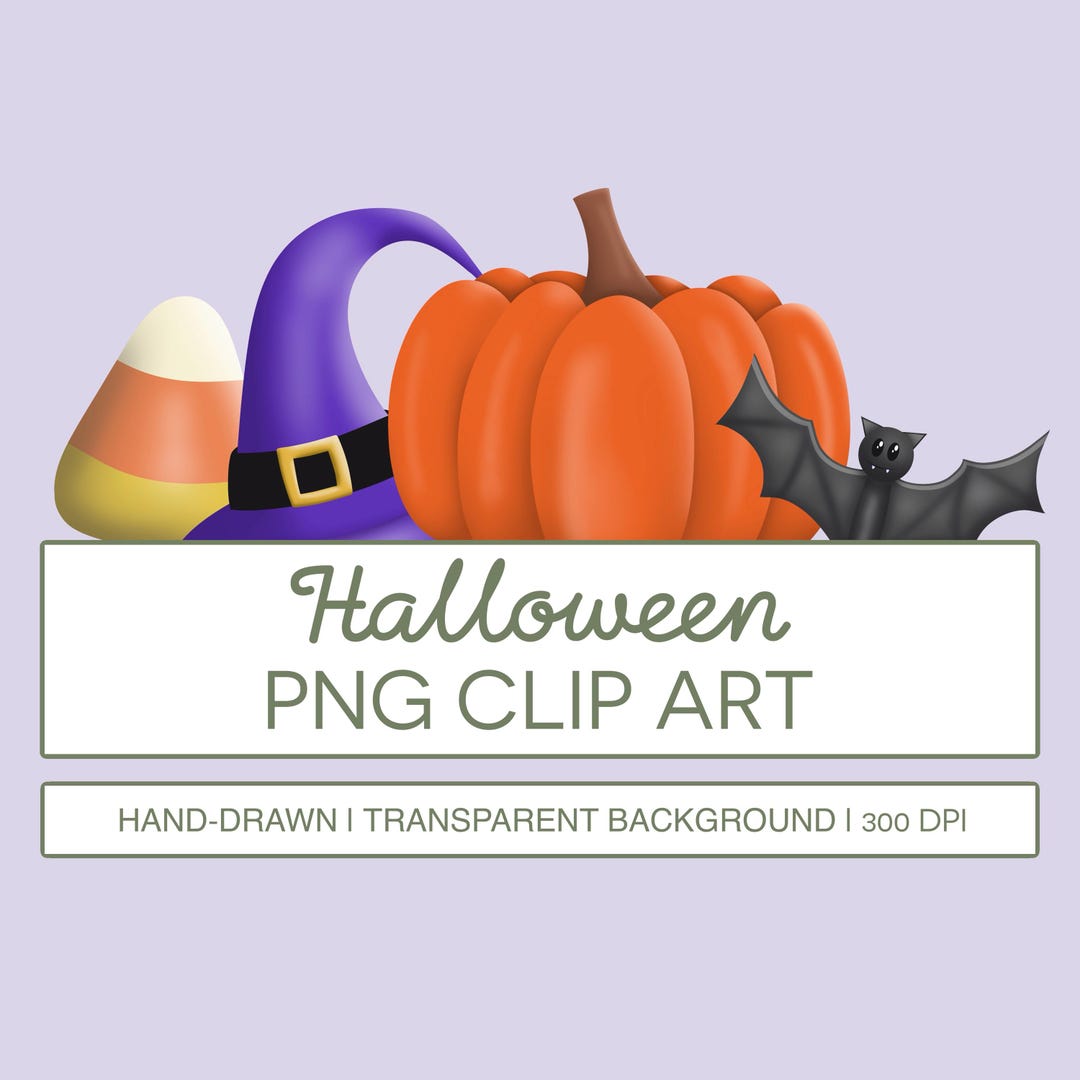 Halloween Clip Art – PNG Graphics, Transparent Background (digital ...