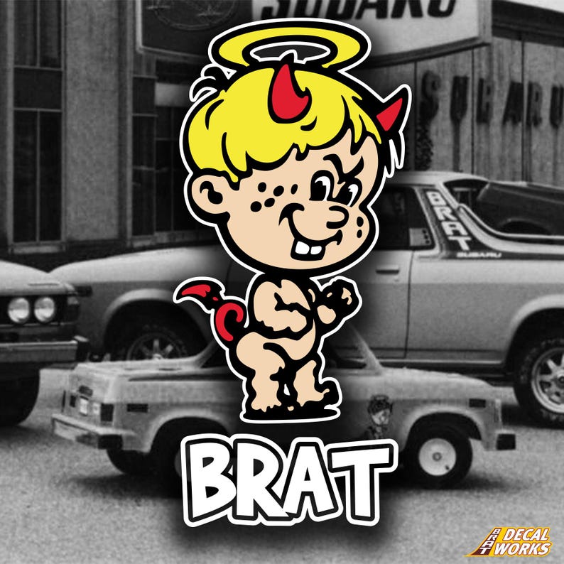 Subaru Brat Kid Decal - Etsy