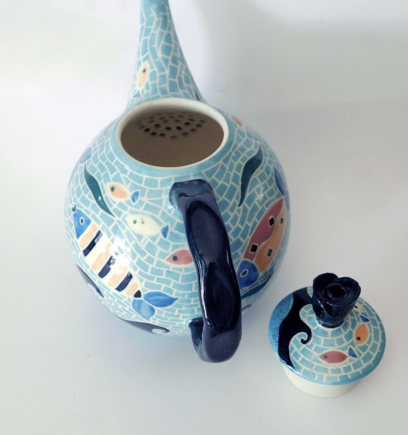 Mosaic Tea Pot Artist Sarmite Rakhlin Original Circa 1990s - Etsy