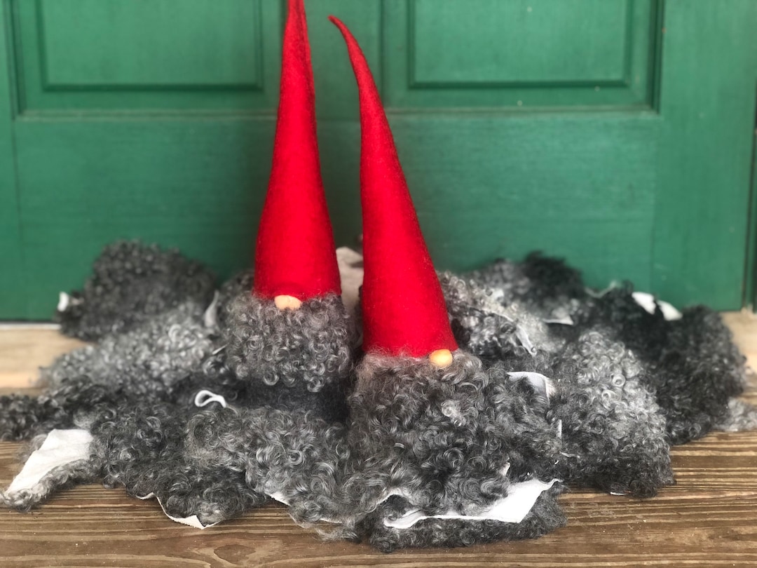 Swedish Tomte Gnome With Genuine Gotland Sheep Wool Beard - Etsy