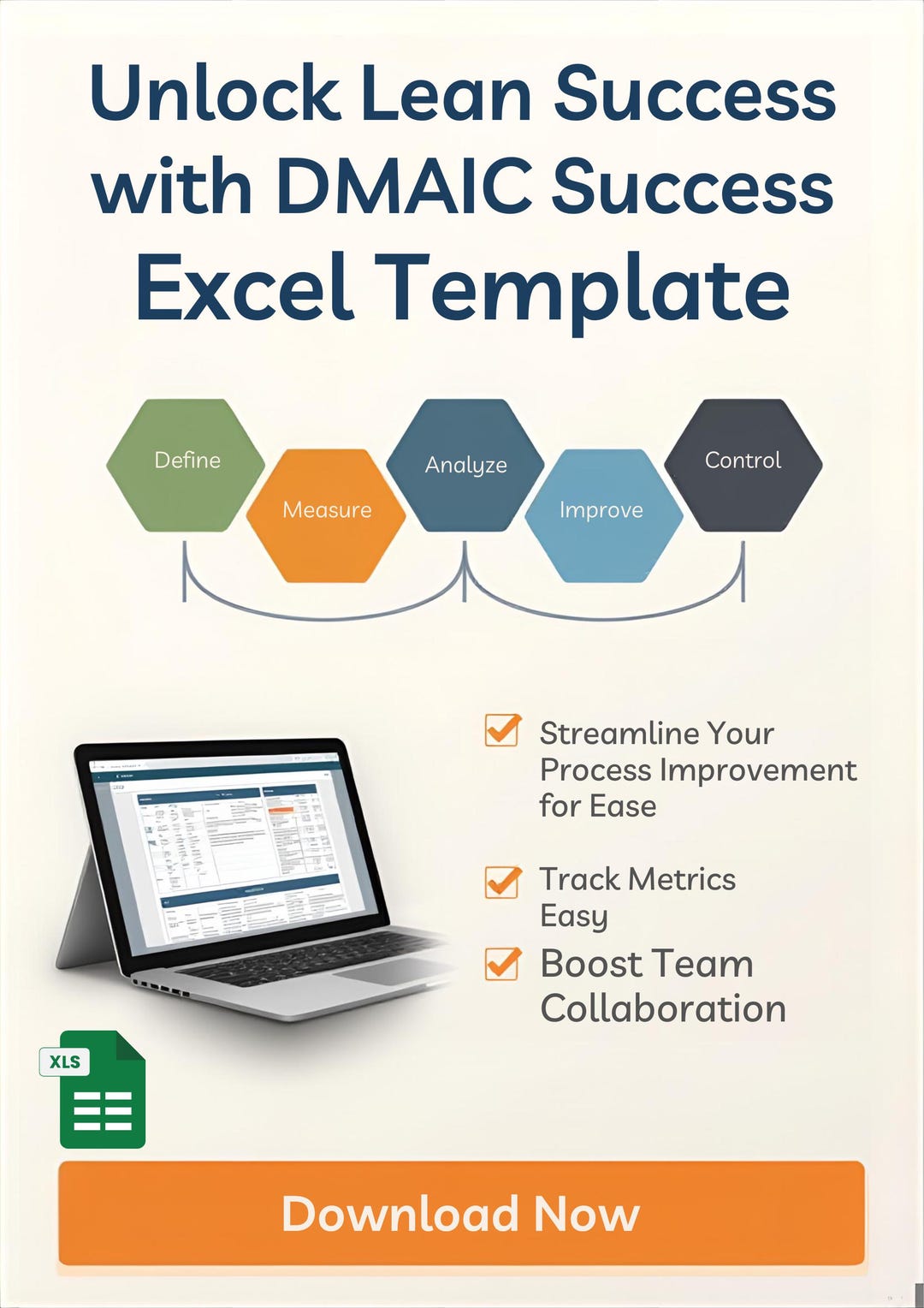 DMAIC Excel Template | Lean Six Sigma Problem Solving Tool | Continuous ...