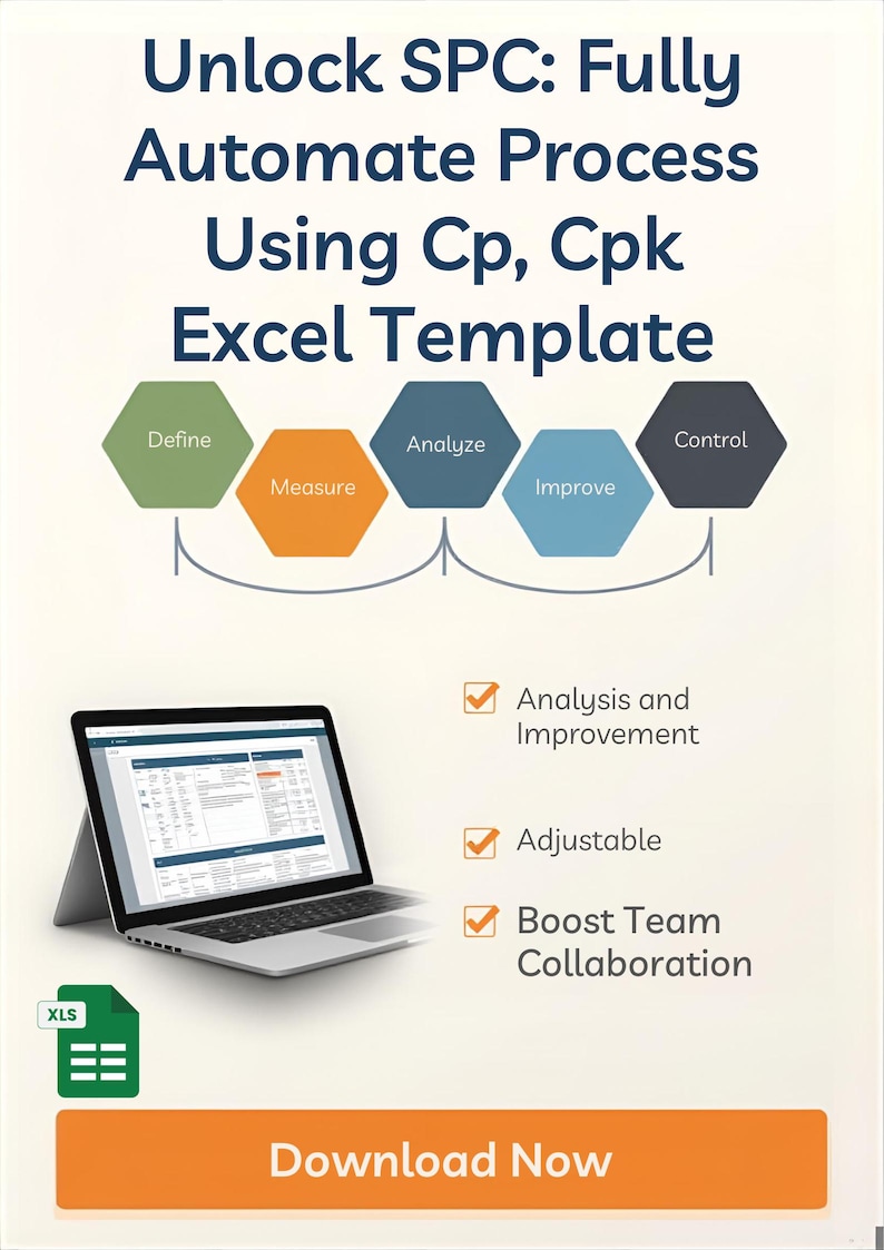 Automated SPC Excel Template – Control Charts, Process Tracking ...