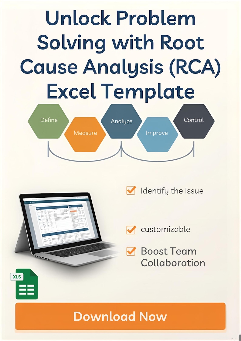 Fishbone Diagram Template Excel | Ishikawa Cause & Effect Analysis ...