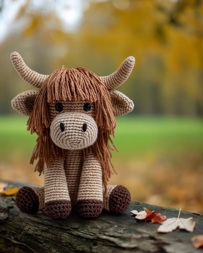 Highland Cow Crochet Pattern: Amigurumi Plush Toy, Handmade Idea (PDF ...