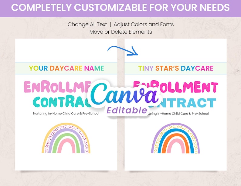 Daycare Enrollment Form | Childcare Forms Bundle | In-home Daycare ...