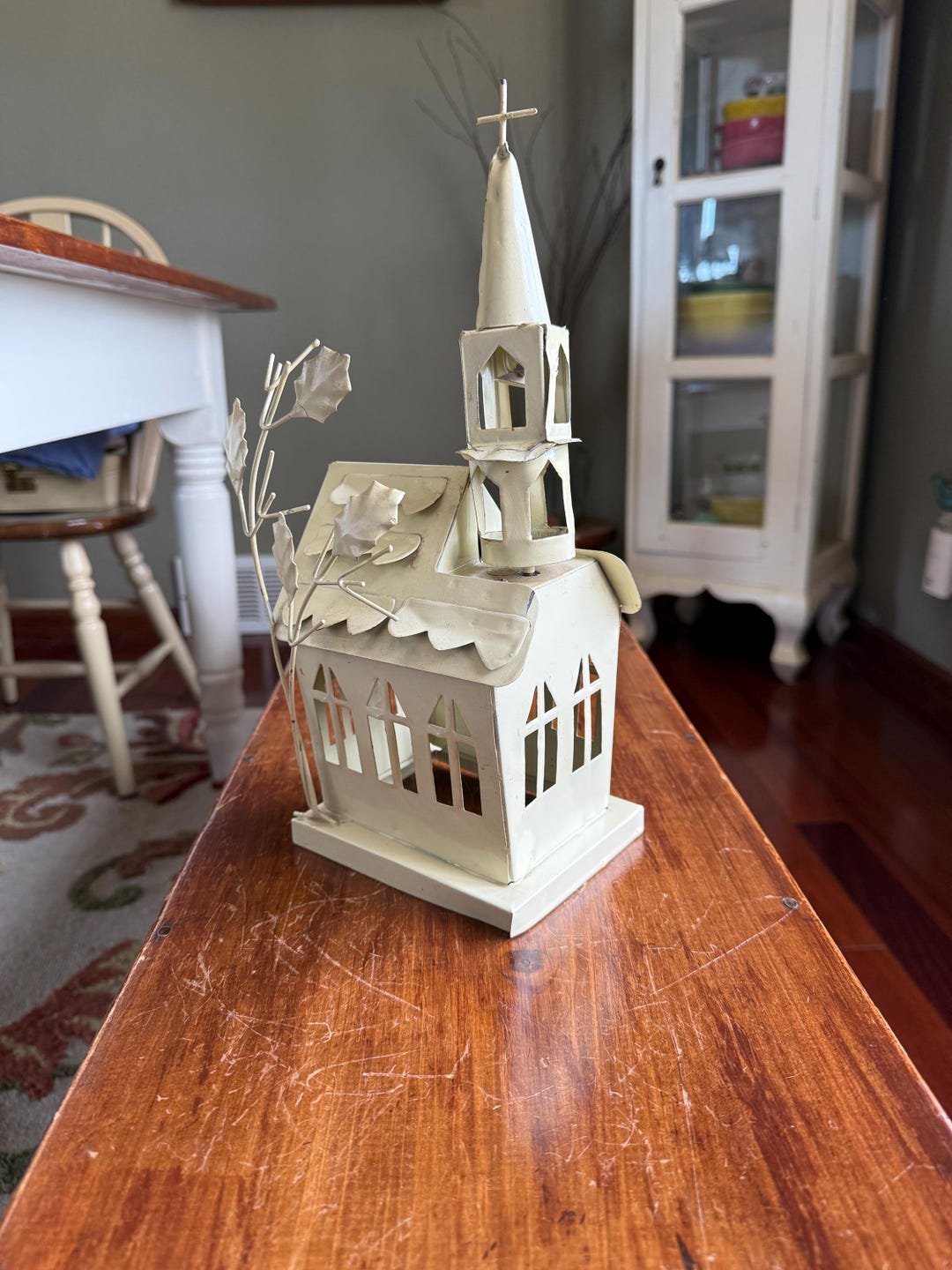 Vintage Cream Church Music Box - Etsy