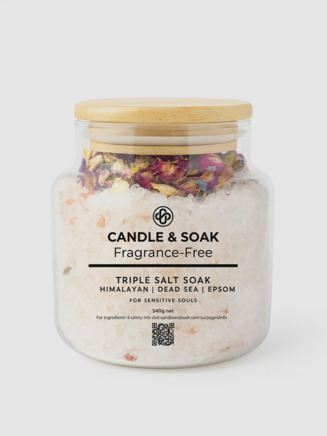 Fragrance-free Triple Salt Soak – Deluxe Edition (540g) - Etsy