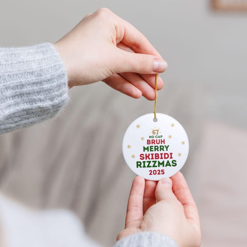 Gen Z Teenager Ornament, Gen Z Teen Slang Christmas Ornament, Teen ...