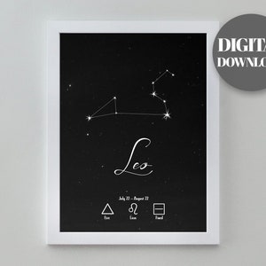 Leo - Printable Art - Etsy