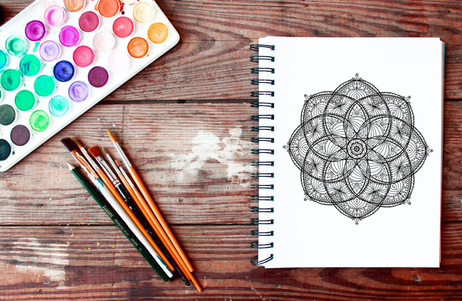 Mandala Coloring Book - Etsy