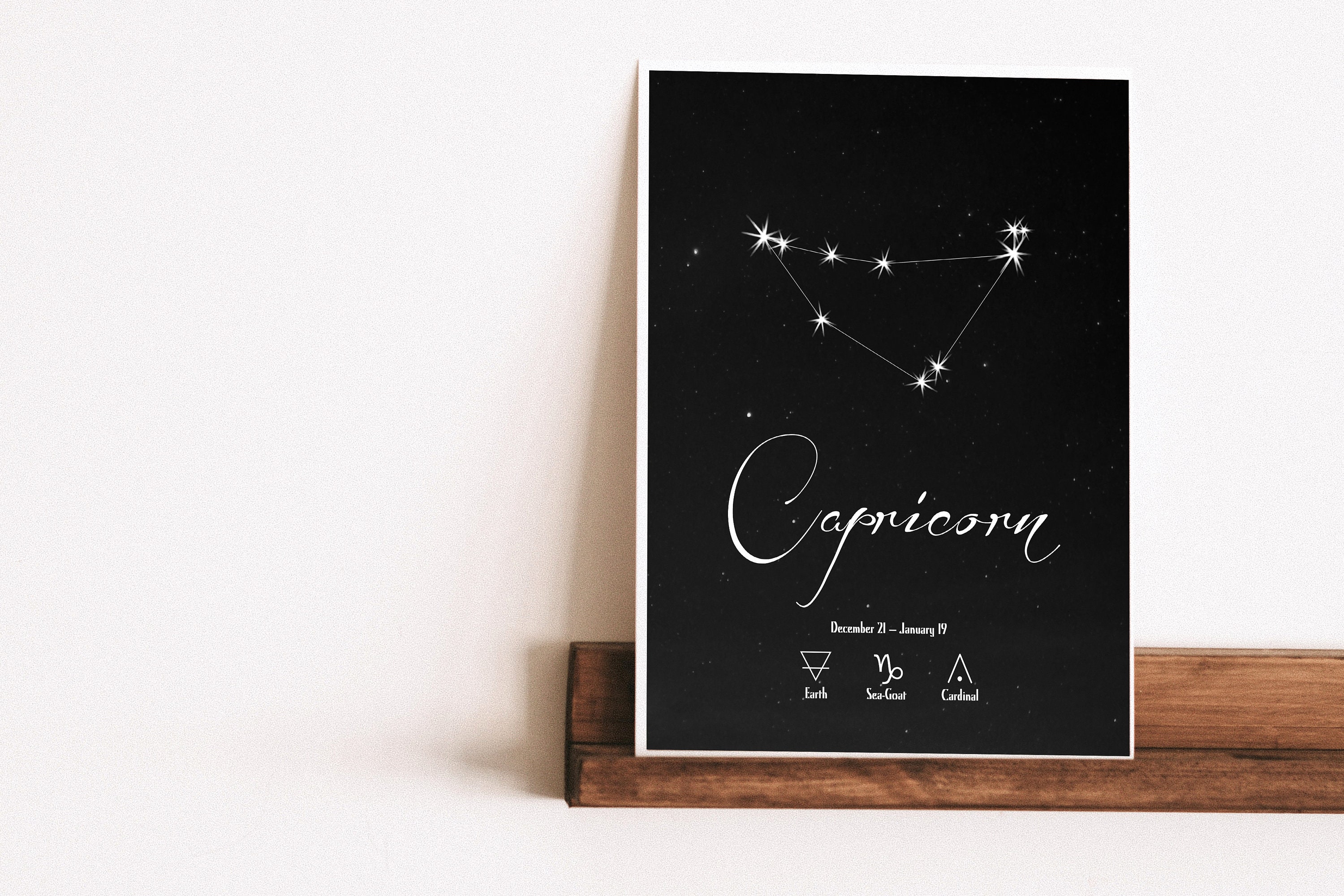 Capricorn Printable Art - Etsy