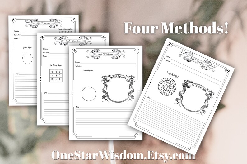 Sigils - How to Create and Use Magick Sigils - With Worksheets! - Book ...