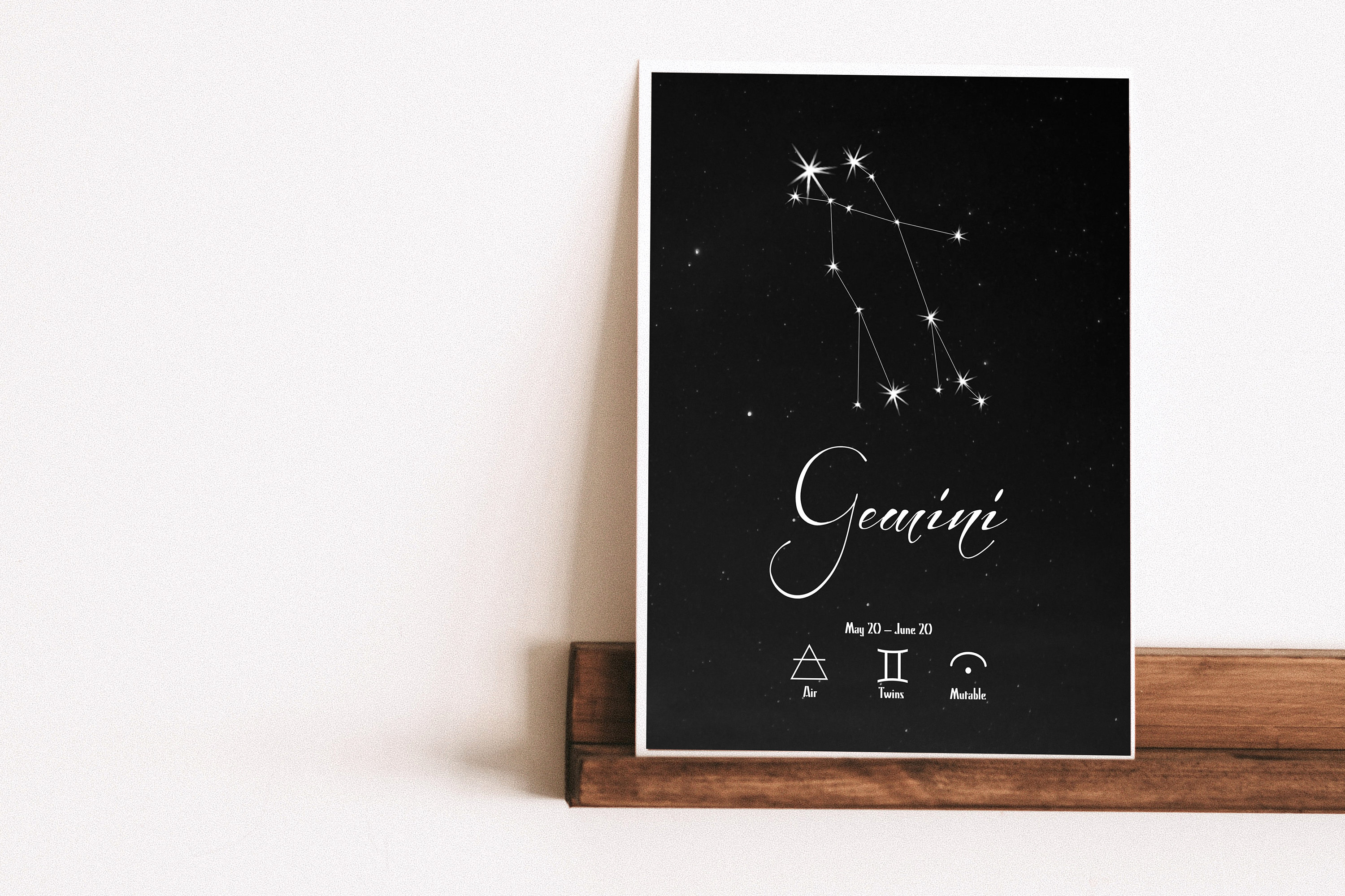 Gemini Printable Art - Etsy