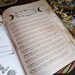Lunar Transits Reference Sheet - Printable PDF - Moon Cycles ...