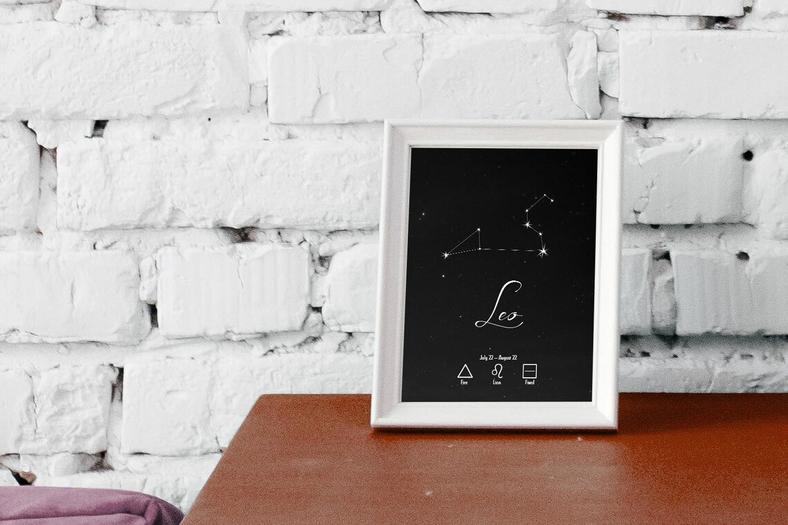 Leo Printable Art - Etsy