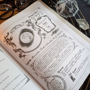 Full Moon Reference Sheet - Printable PDF - Moon Cycles - Manifestation ...