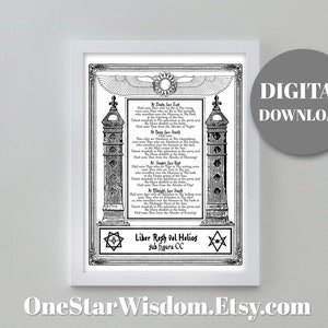 LIBER RESH - Thelema - Printable Resource - Etsy