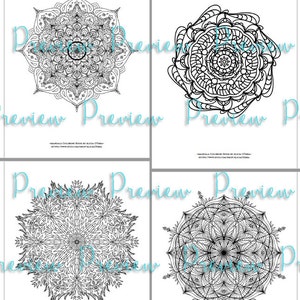 Mandala Coloring Book - Etsy
