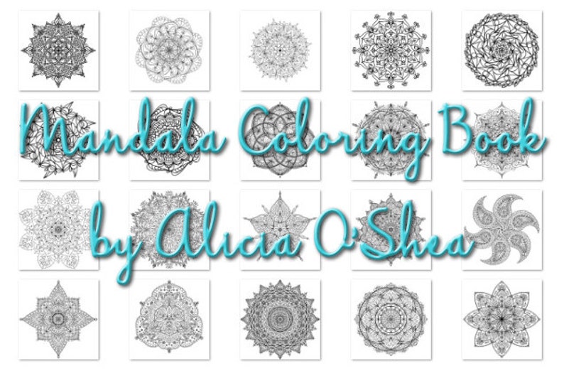 Mandala Coloring Book - Etsy