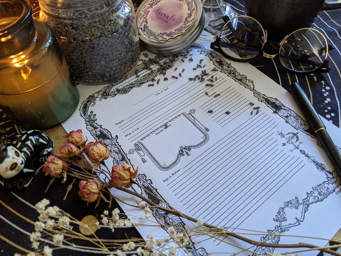 Spell Templates Printable PDF | Etsy