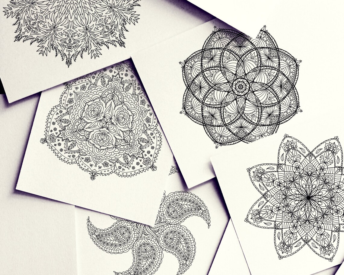 Mandala Coloring Book | Etsy