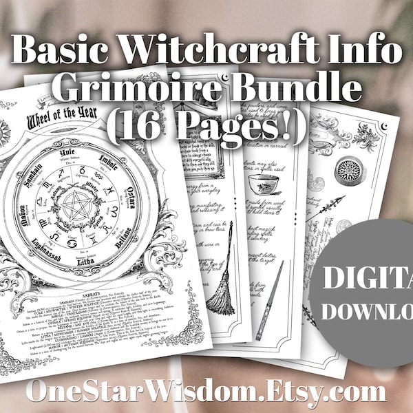 Book of Shadows Printable - Etsy