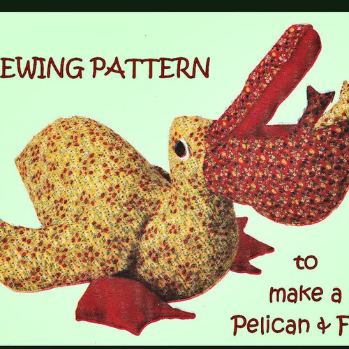 Full Size PDF Printable Sewing Pattern to Make a Pelican Water | Etsy