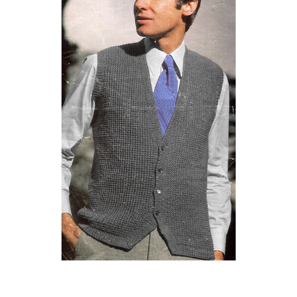 Mens Vest Pattern - Etsy