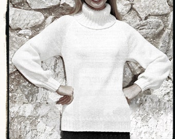 Roll Neck Sweater - Etsy
