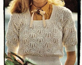 Instant Download PDF Knitting Pattern to Make a Frost Flower Lace ...