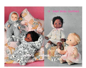 Instant Download PDF Knitting Pattern to Make 18 Inch Baby | Etsy