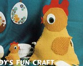 Instant Download PDF Easy Knitting Pattern to Make a Chicken - Etsy