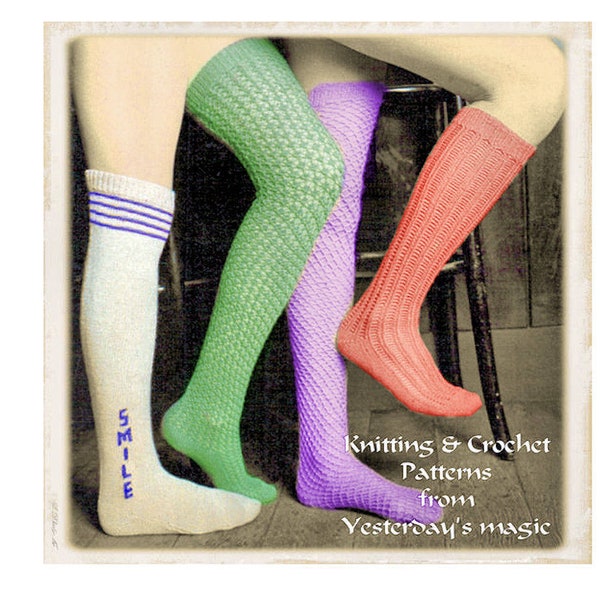 Crochet Thigh High Stockings Pattern - Etsy