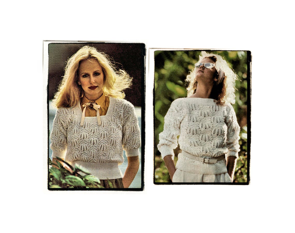 Instant Download PDF Knitting Pattern to Make a Frost Flower Lace ...