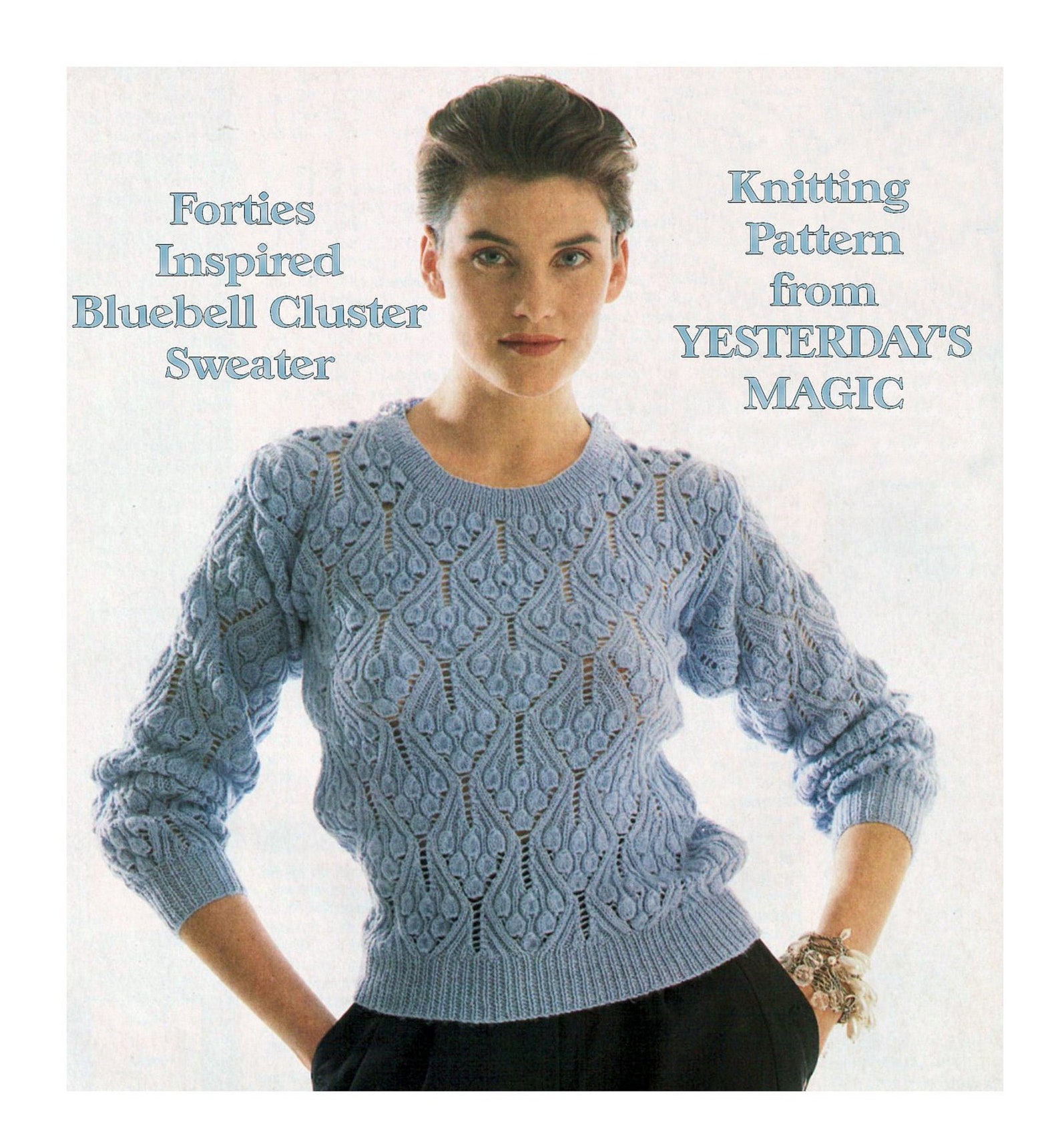 Instant Download PDF KNITTING PATTERN to Make a Forties Inspired ...