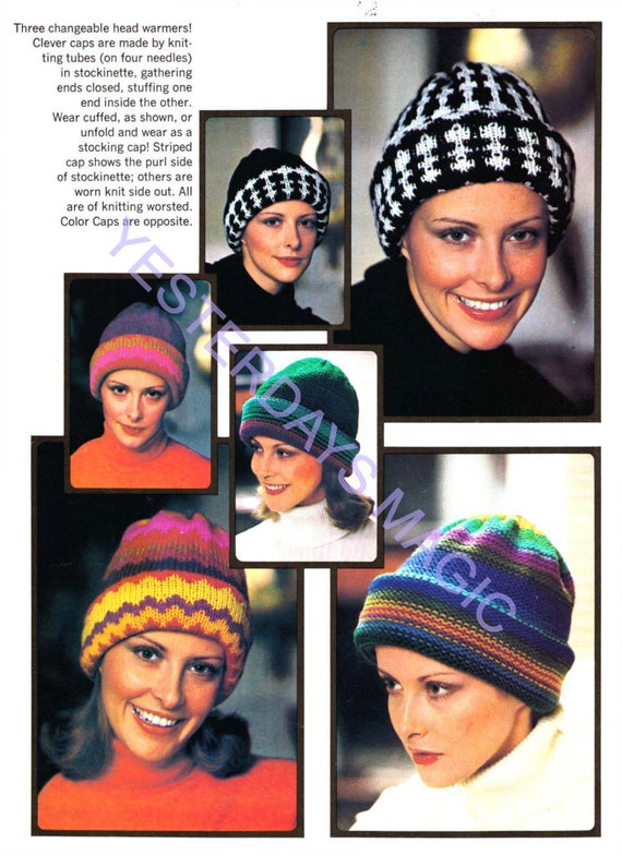 Instant Download PDF Knitting Pattern to Make 3 Styles All | Etsy