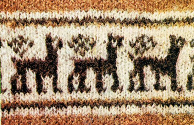 Instant Download PDF Knitting Pattern to Make a Peruvian Llama Motif ...
