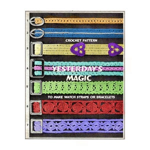 Instant Download PDF Crochet Pattern to Make Watch Straps - Etsy