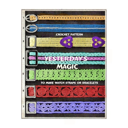 Instant Download PDF Crochet Pattern to Make Watch Straps - Etsy
