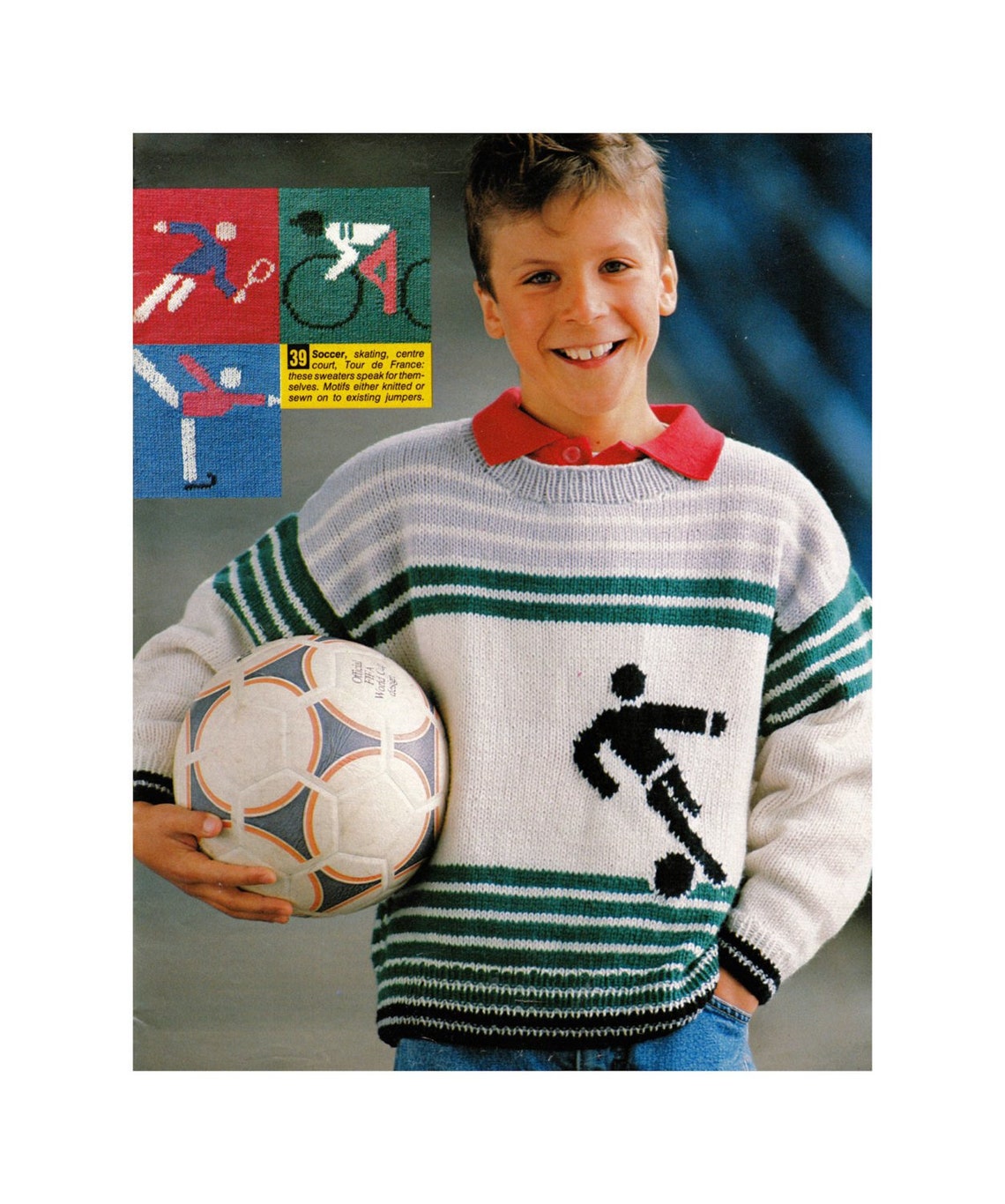 Instant Download PDF Intarsia KNITTING PATTERN to Make a Boys Sweater ...
