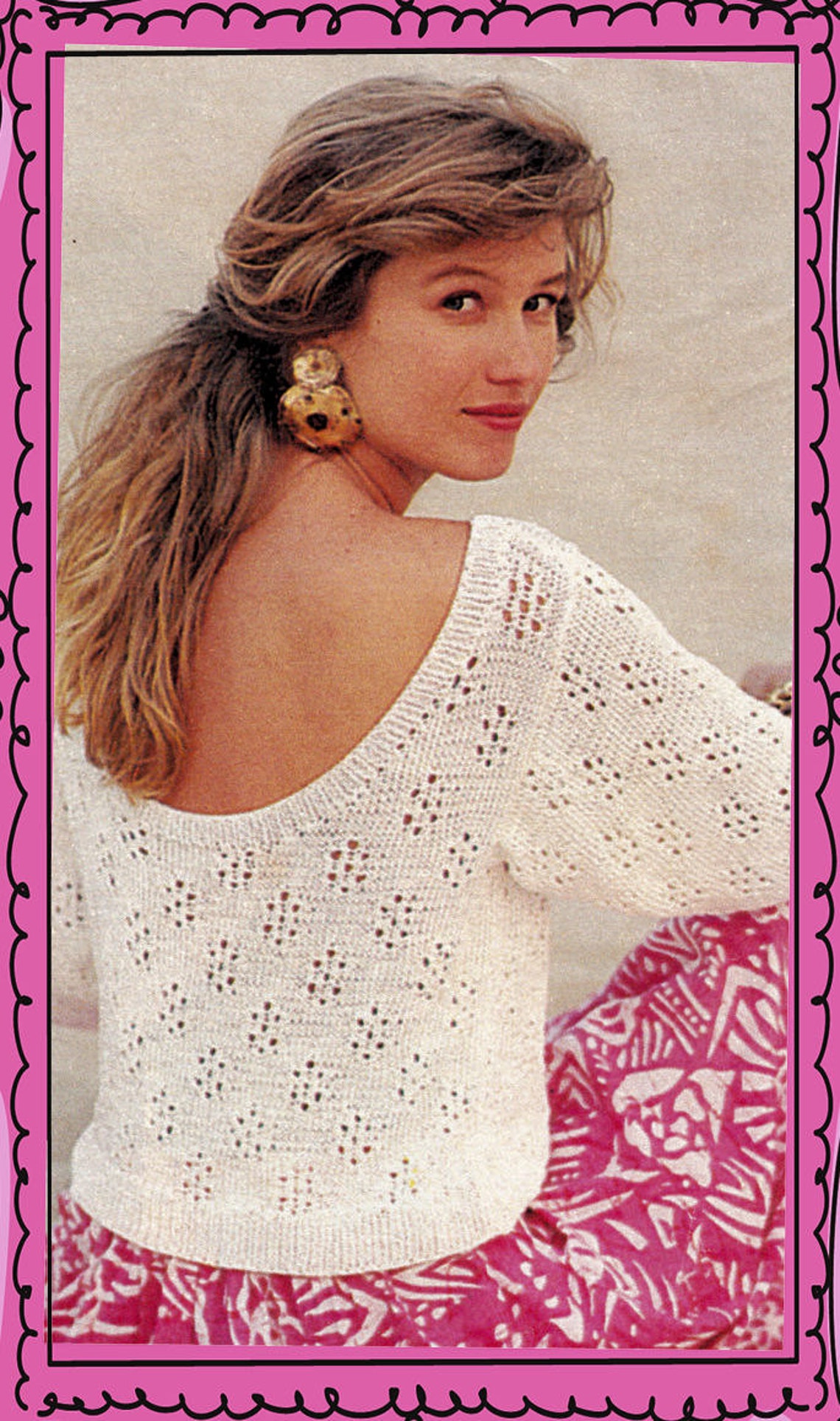 Instant Download PDF Knitting Pattern to Make a Womens Lacy | Etsy