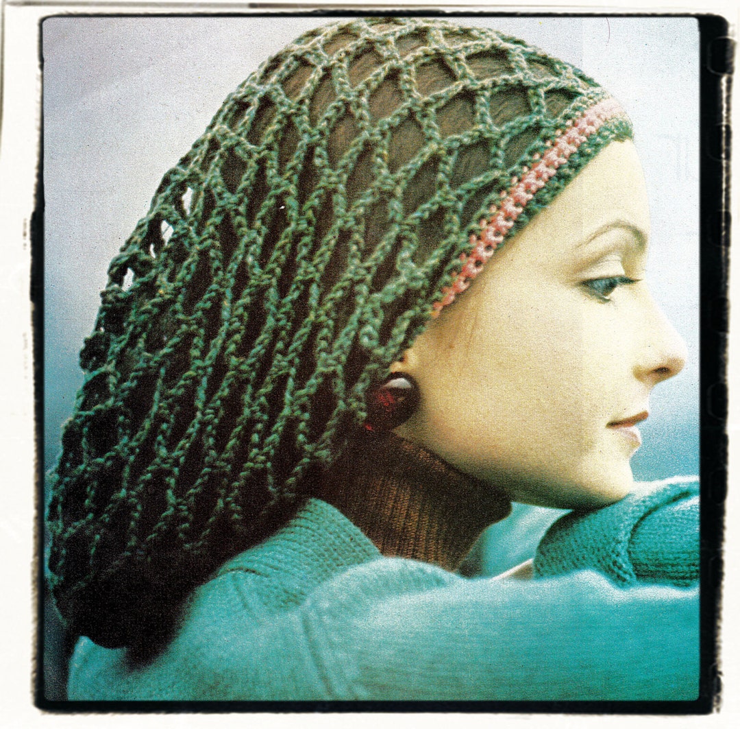 Instant Download PDF Crochet Pattern to Make a Womens Mesh Hairnet ...